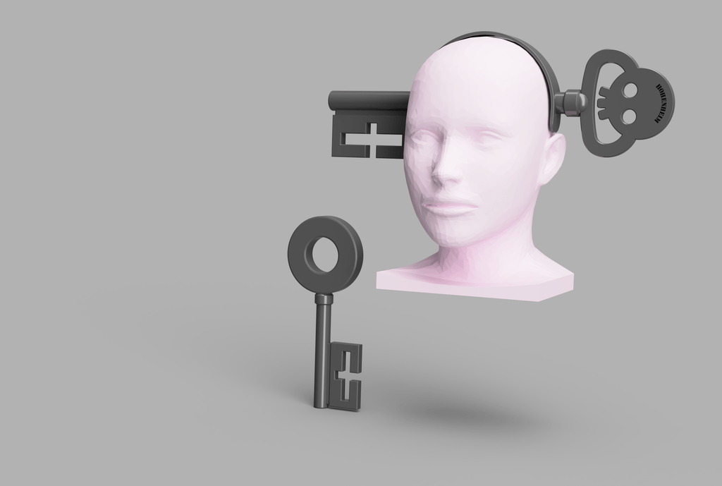 ABA's Head and Belt Keys [3D Print Files] DangerousLadies