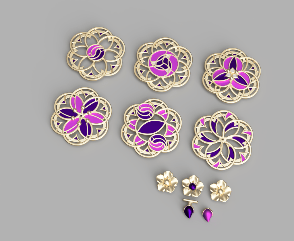 Bayonetta's Skirt Discs [3D Print Files] DangerousLadies