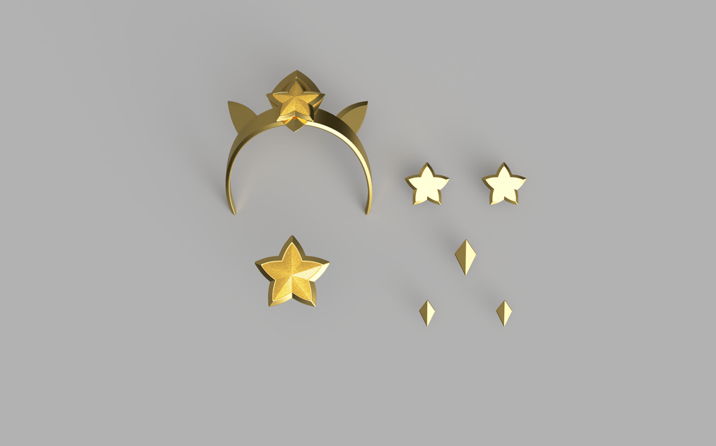 Janna's Star Guardian Accessories [3D Print Files] DangerousLadies