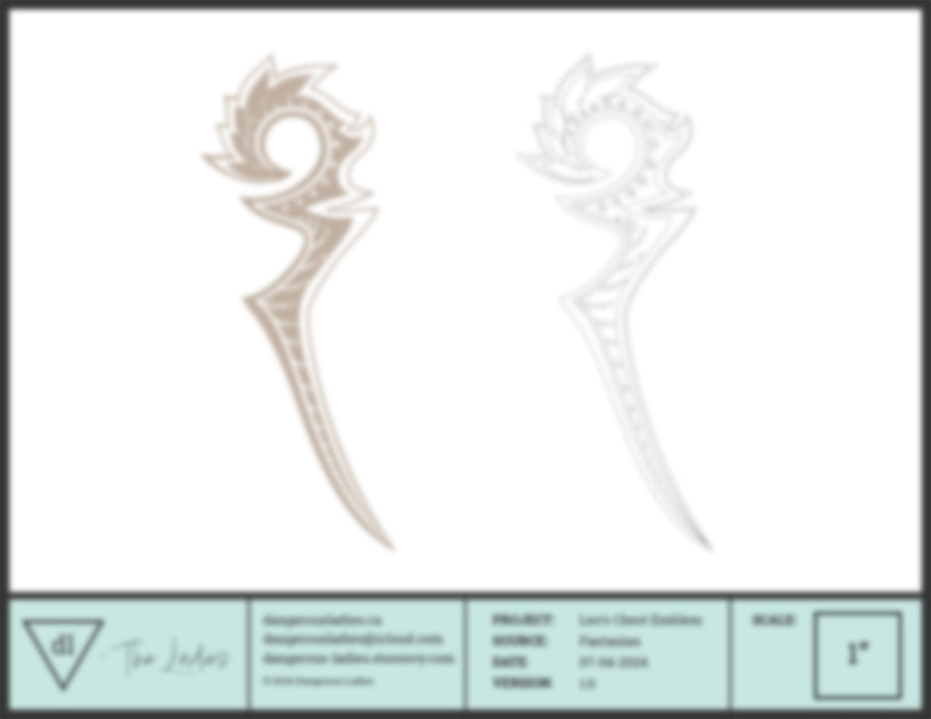 Leo's Chest Emblem [Digital Pattern] DangerousLadies