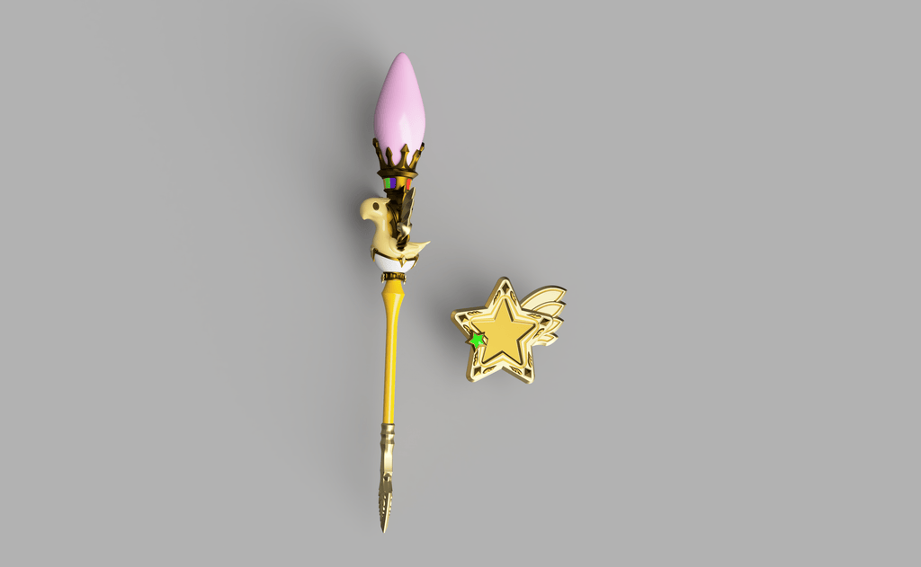 Pictomancer's Chocobo Brush [3D Print Files] DangerousLadies