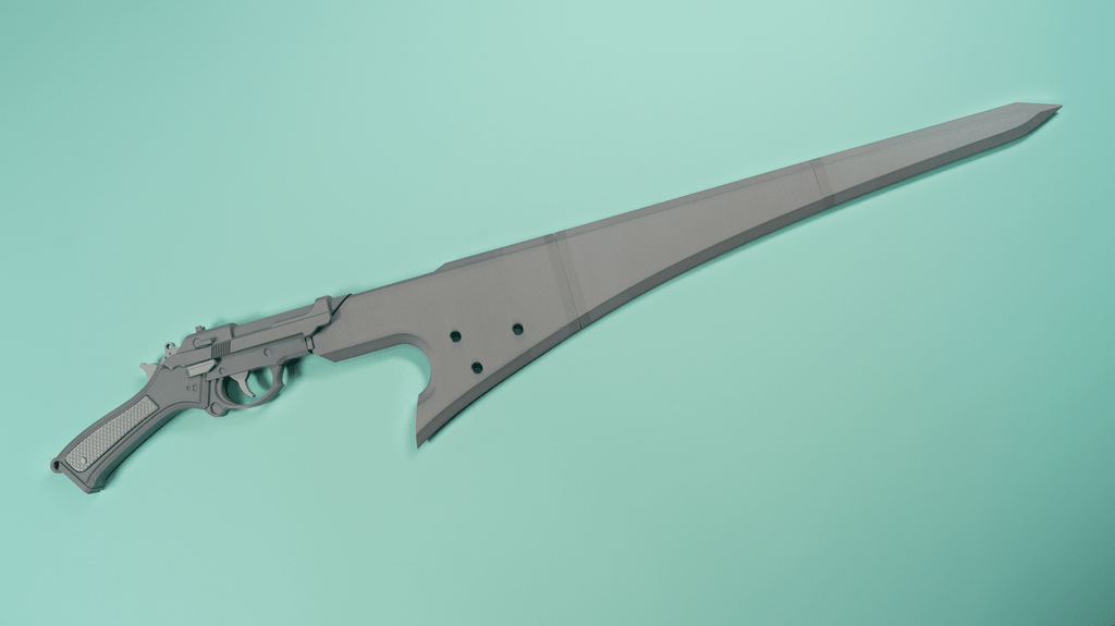 Seifer's Hyperion Gunblade [3D Printed Kit] DangerousLadies