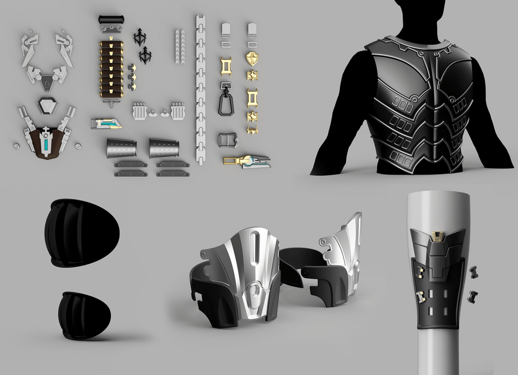 Thancred's Gunbreaker Armour + Accessories [3D Print Files] DangerousLadies