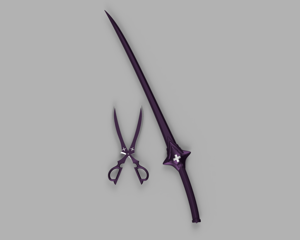 Three's Scissors and Sword [3D Print Files] DangerousLadies