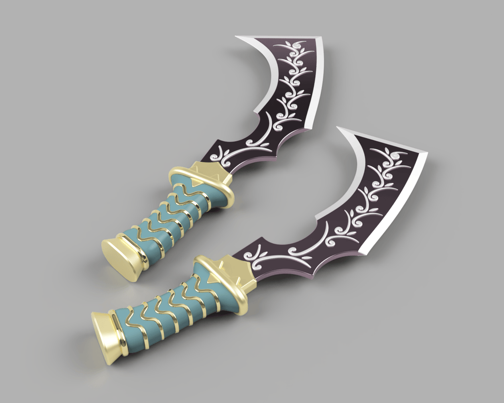 Zidane Mage Masher Daggers [3D Print Files] DangerousLadies