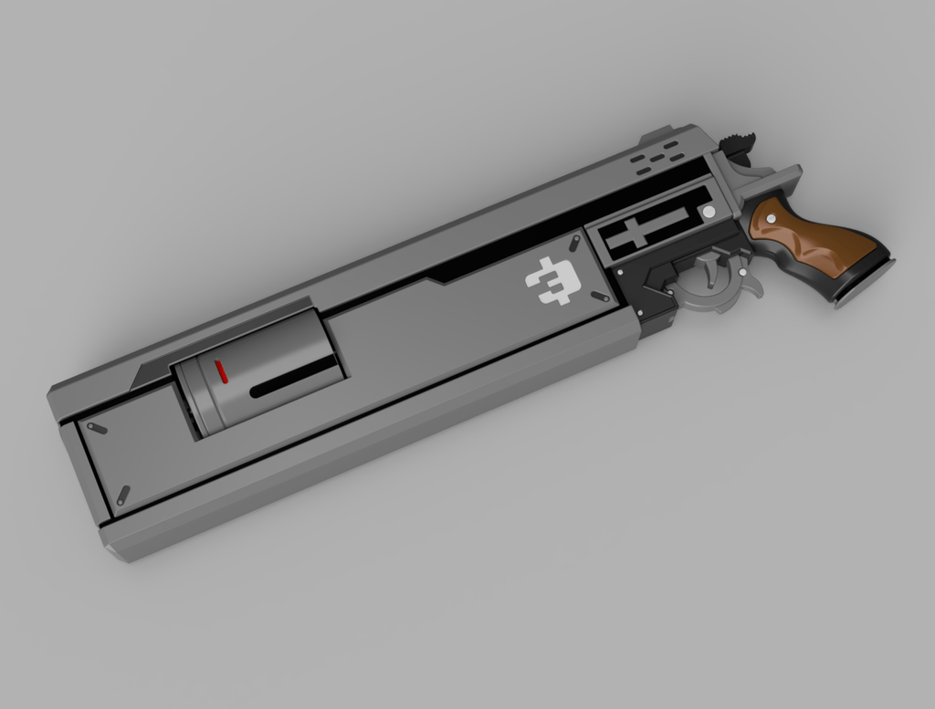 Crescent Moon Revolver [3D Print Files] DangerousLadies