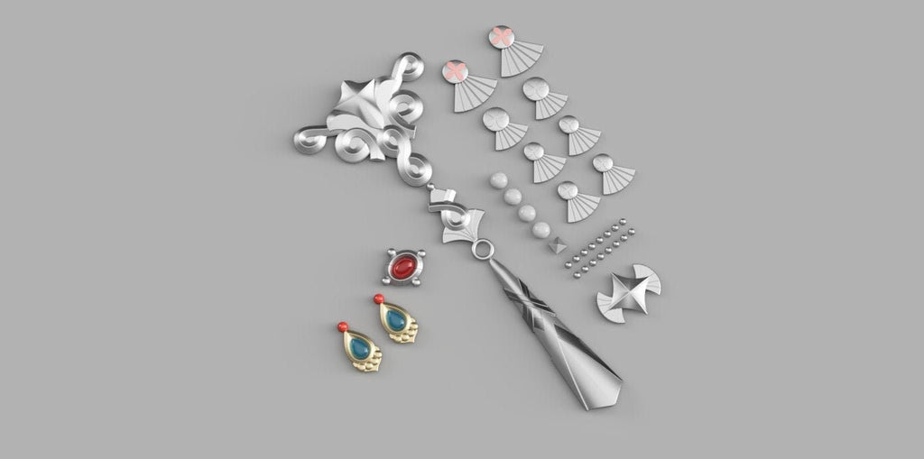 Dorothea's Timeskip Accessories [3D Print Files] DangerousLadies