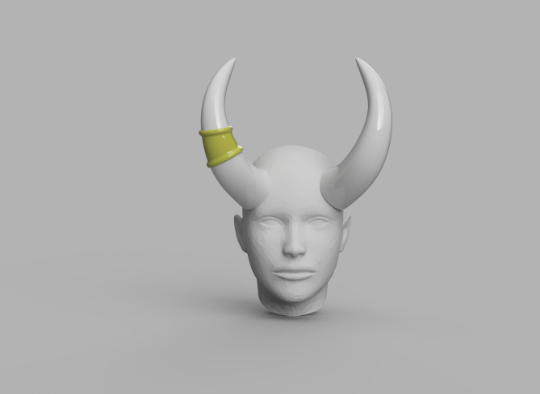 Felheart Curved Horns [3D Print Files] DangerousLadies