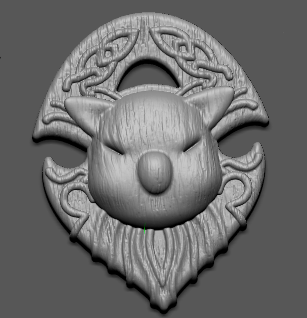 Gav's Moogle Pendant [3D Print Files] DangerousLadies