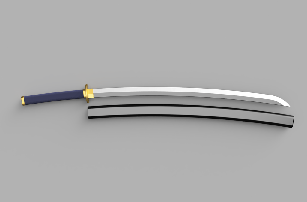 Generic Base Katana [3D Print Files] DangerousLadies