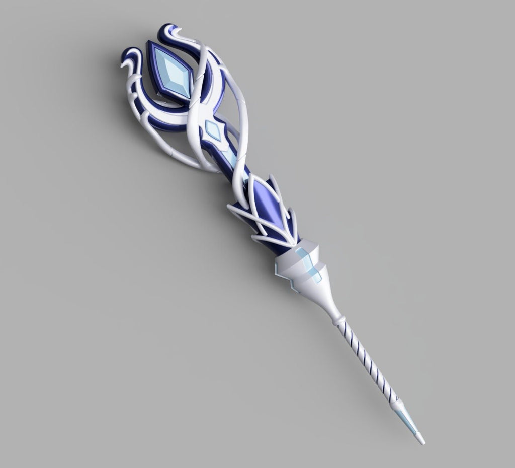 Hydro Abyss Mage Staff [3D Print Files] DangerousLadies