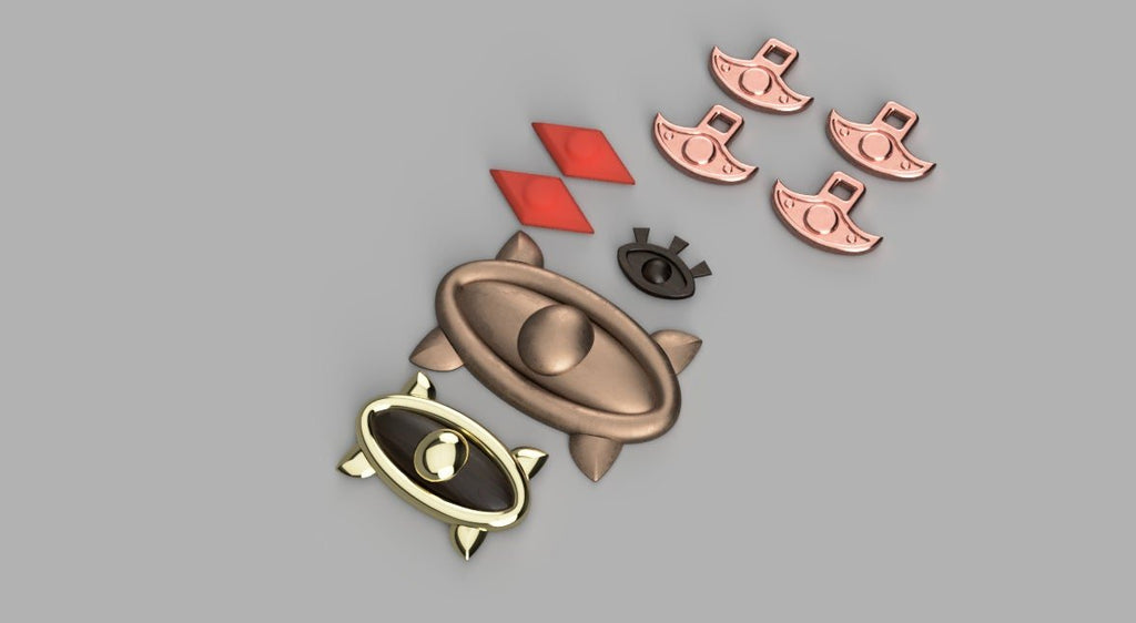 Impa's Shin Armor and Accessories [3D Print Files] DangerousLadies