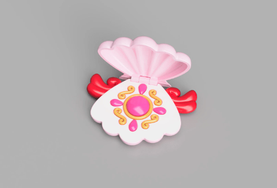 Mermaid Melody Shell Locket [3D Print Files] DangerousLadies