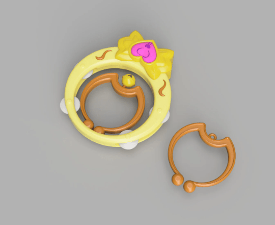 Mew Pudding's Puring Ring Tambourines [3D Print Files] DangerousLadies