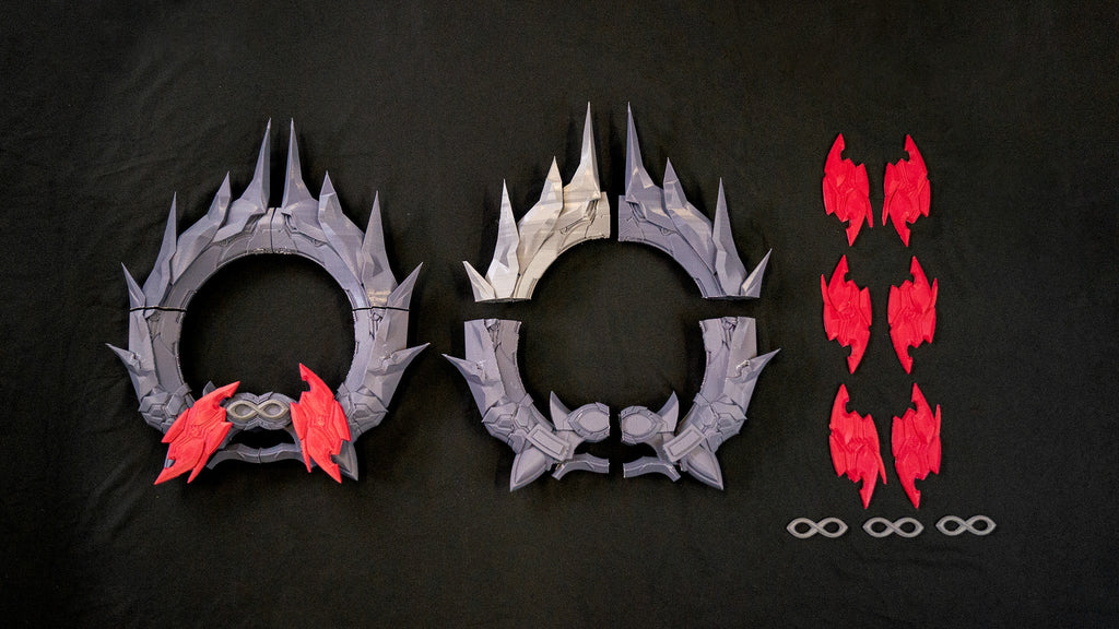 Moebius Moonblade Chakram Rings [3D Printed Kit] DangerousLadies