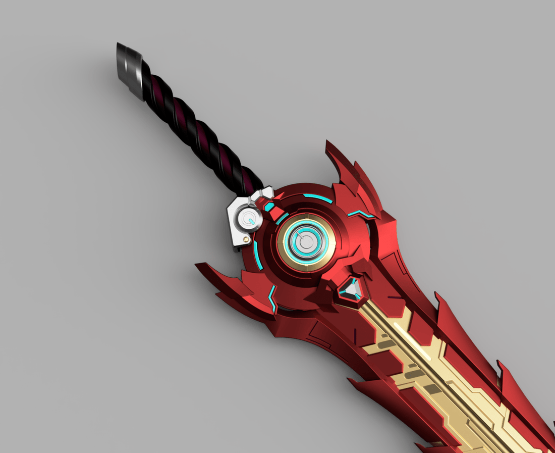 Mira's Gok-do Curved Moon Sword [3D Printed Kit] DangerousLadies