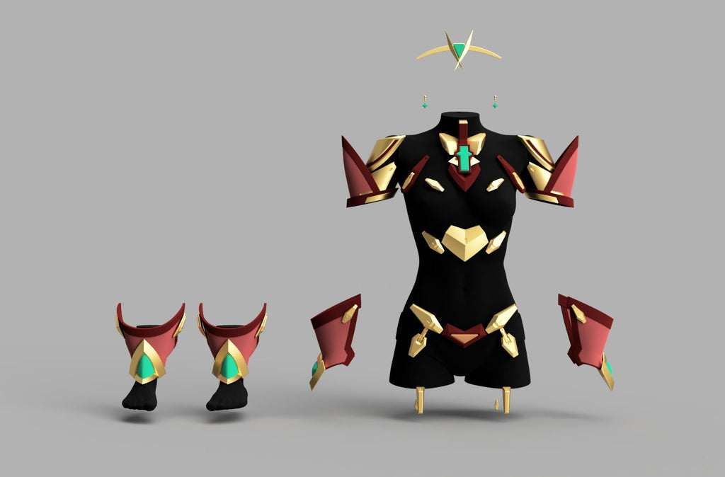 Pyra's Armor and Accessories [3D Print Files] DangerousLadies
