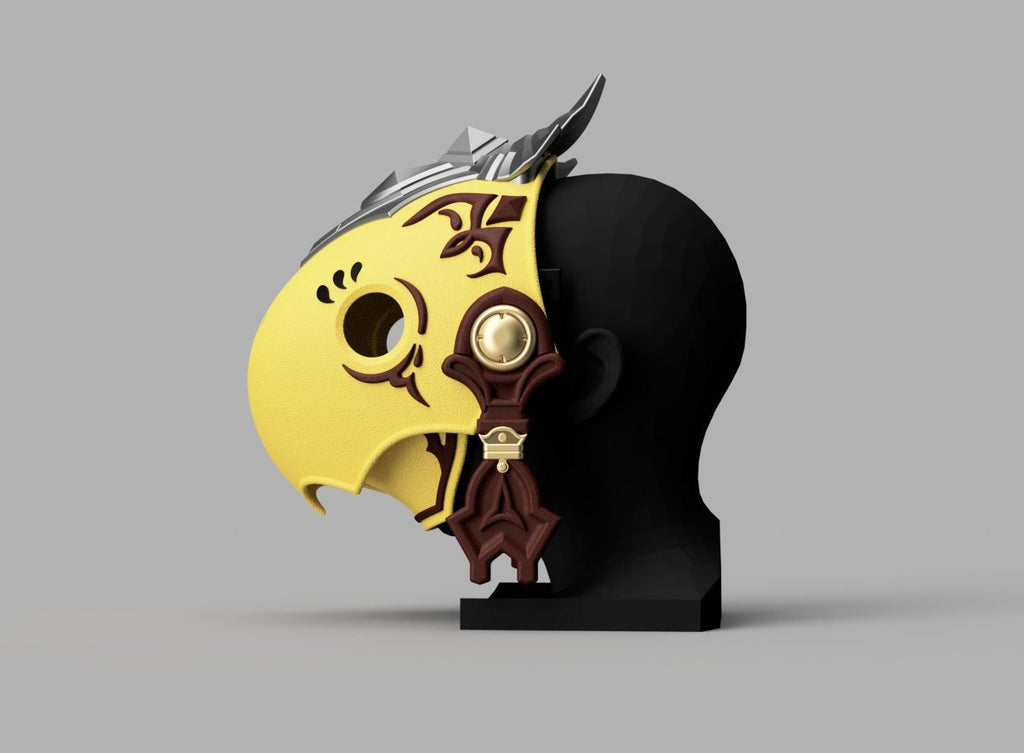 Racing Chocobo Mask [3D Print Files] DangerousLadies