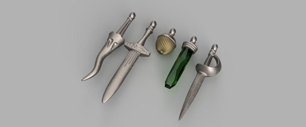 RE8 Witches' Necklace Swords [3D Print Files] DangerousLadies